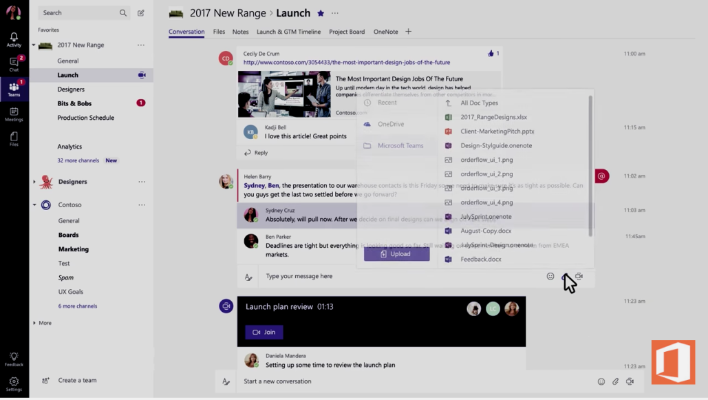 Microsoft Teams, its new Slack rival, is launching today as part of ...